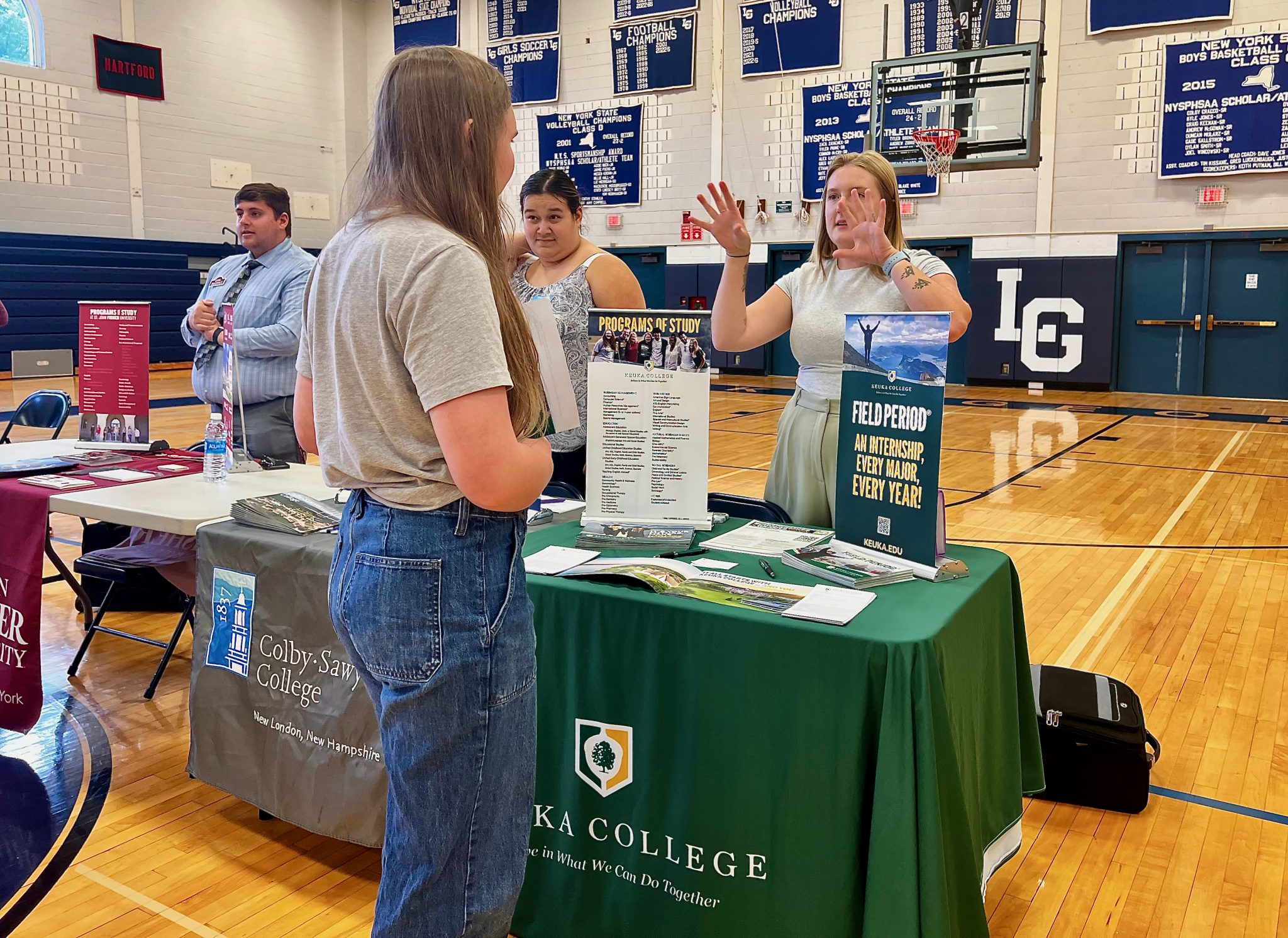 College Caravan visits Lake George Jr.-Sr. High School - Lake George ...